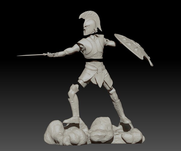 ArtStation - Achilles Warrior Printable Model | Game Assets
