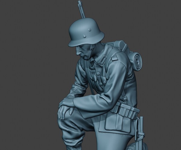 ArtStation - German soldier ww2 Praying G6 | Resources