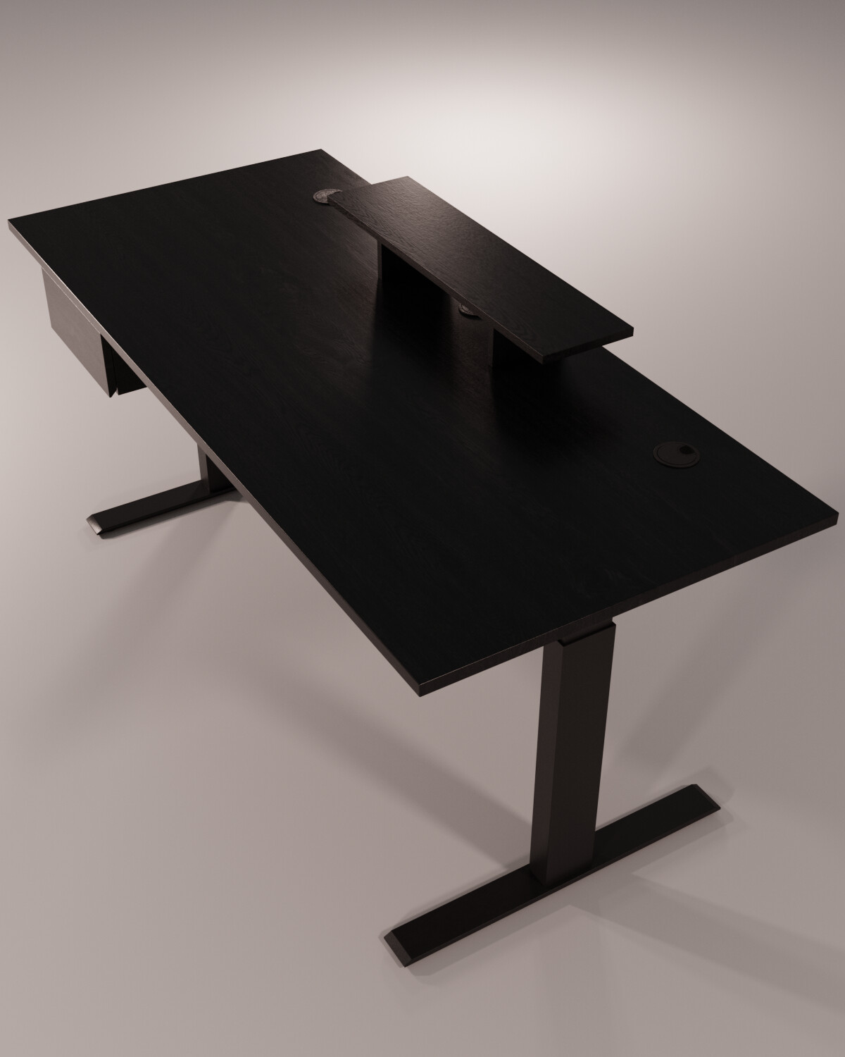 ArtStation - Adjustable Standing Desk - BLACK WOOD | Resources