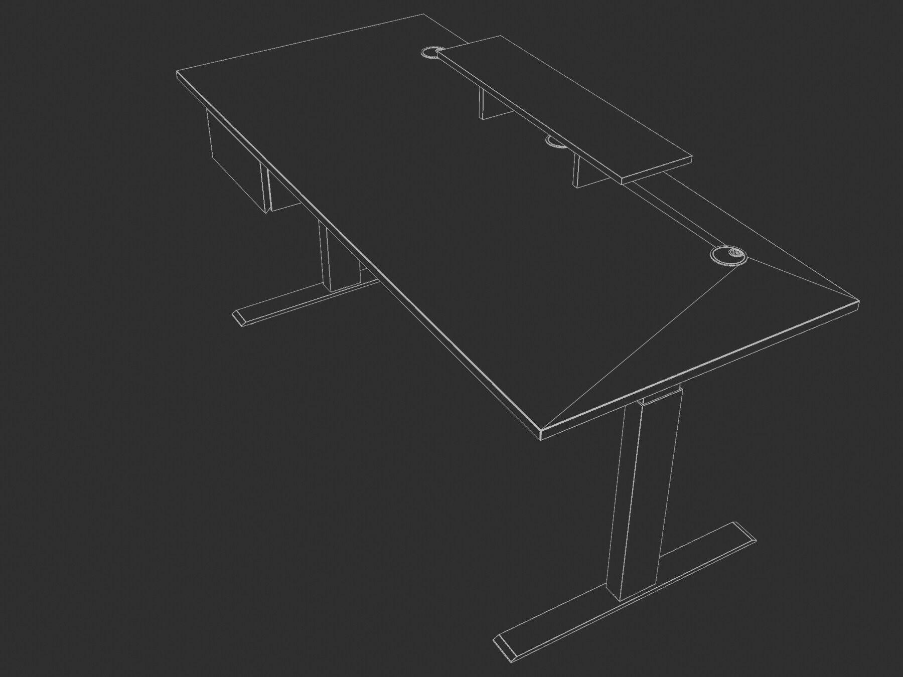 ArtStation - Adjustable Standing Desk - BLACK WOOD | Resources