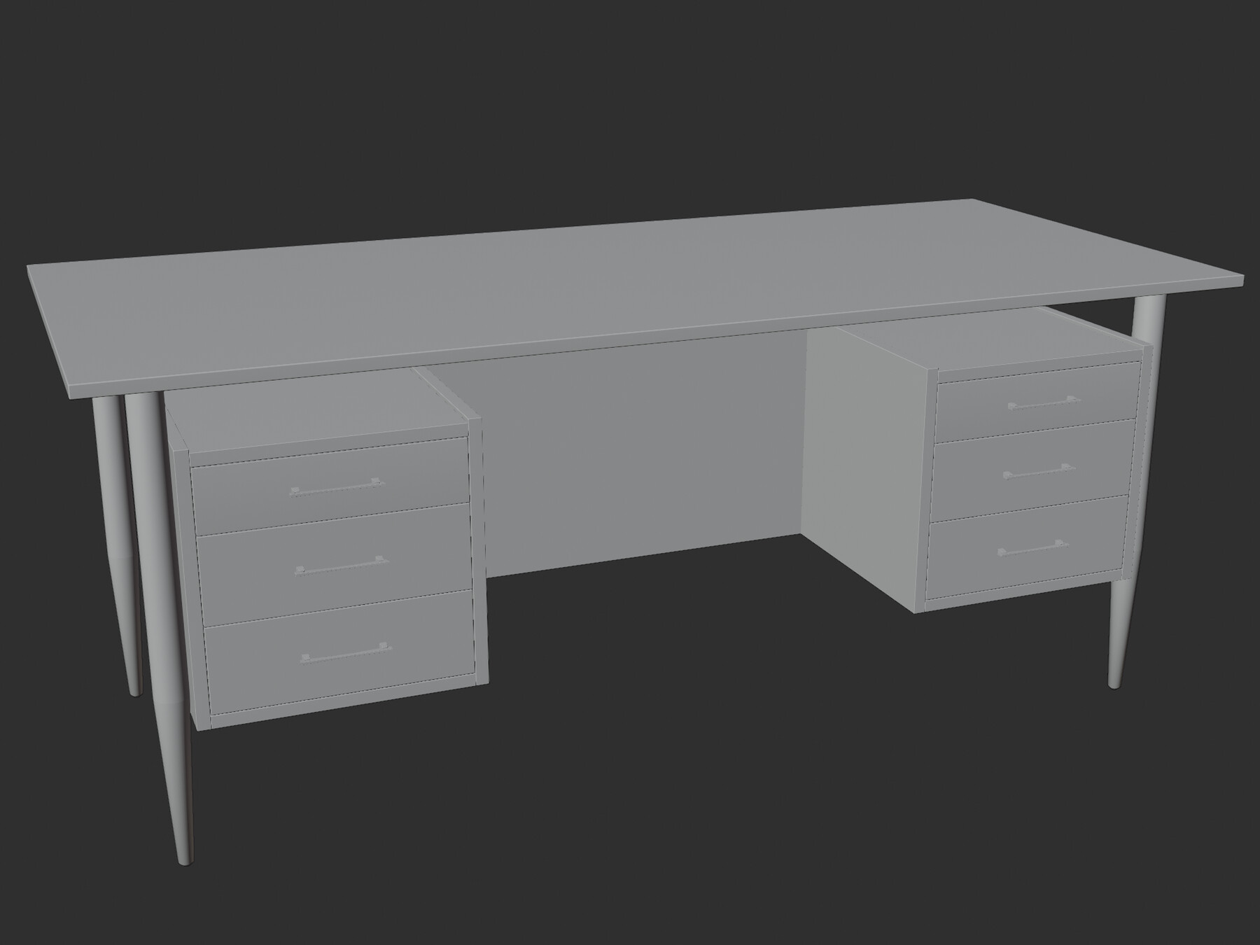 ArtStation - Vintage Office Desk No1 | Resources