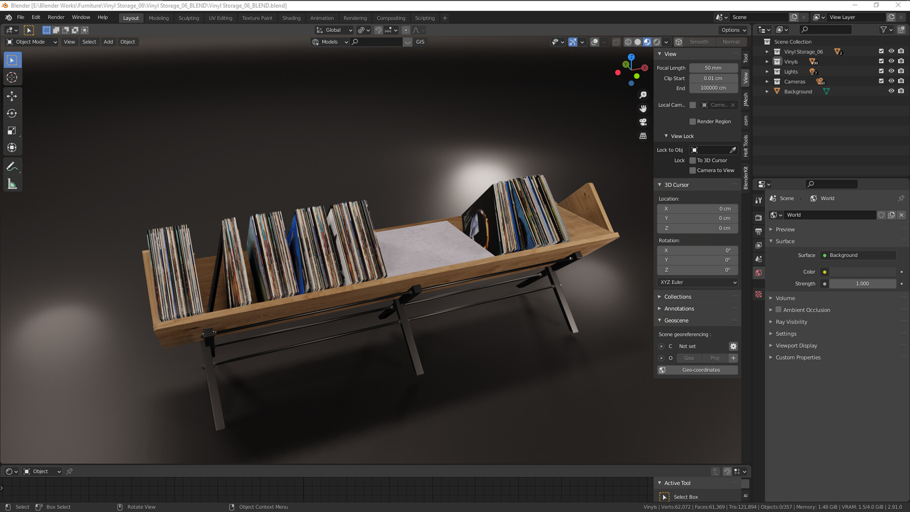 ArtStation - Vinyl Storage No6 | Resources