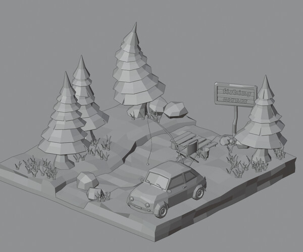 ArtStation - Fishing corner | Game Assets