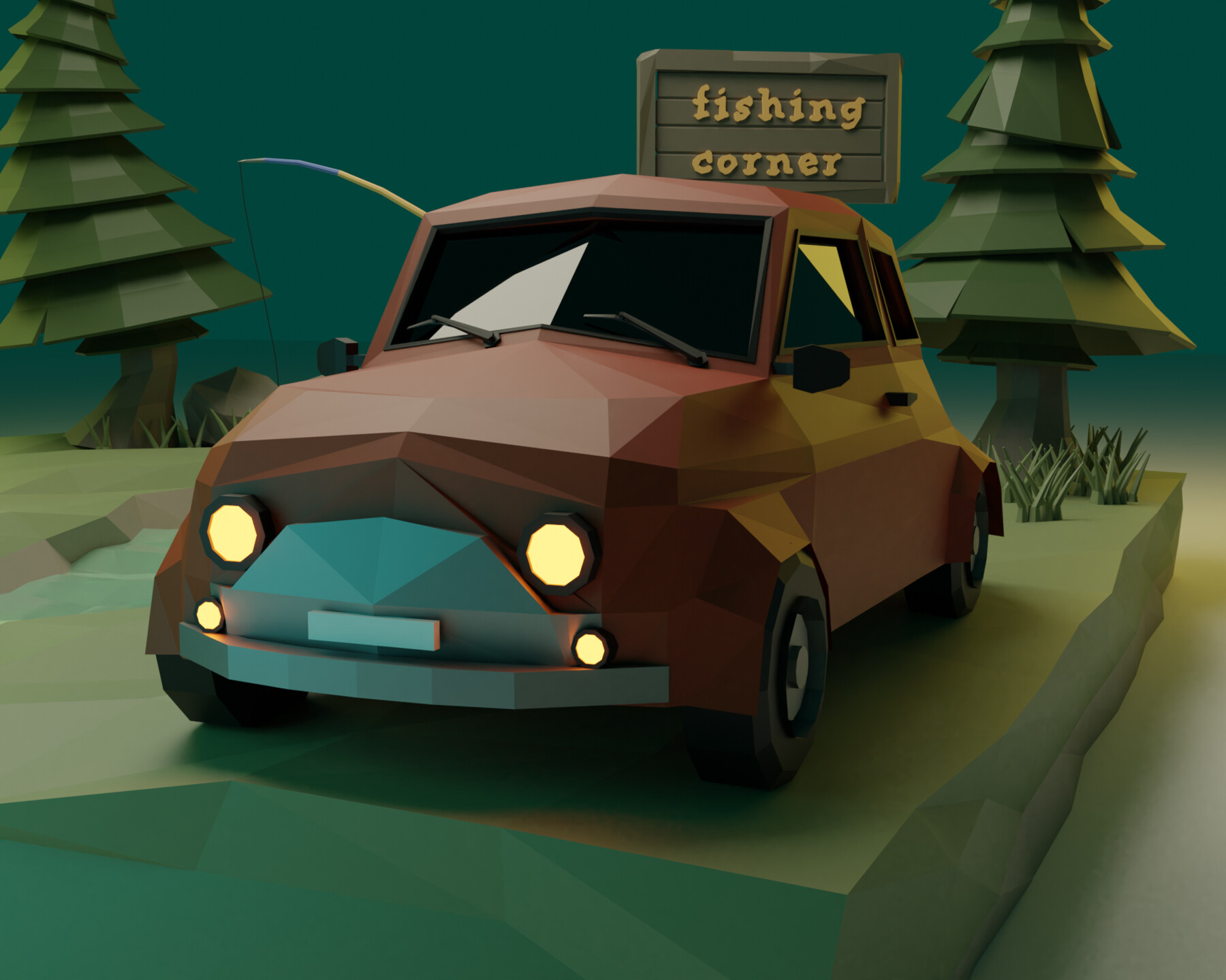 ArtStation - Fishing corner | Game Assets