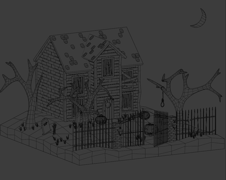 ArtStation - Haunted house | Game Assets