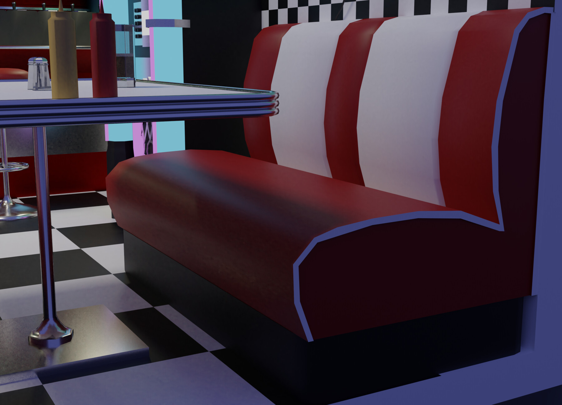 ArtStation - American diner | Game Assets