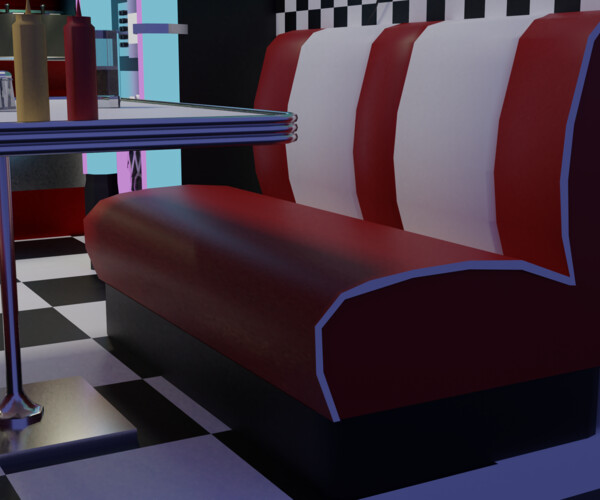 ArtStation - American diner | Game Assets