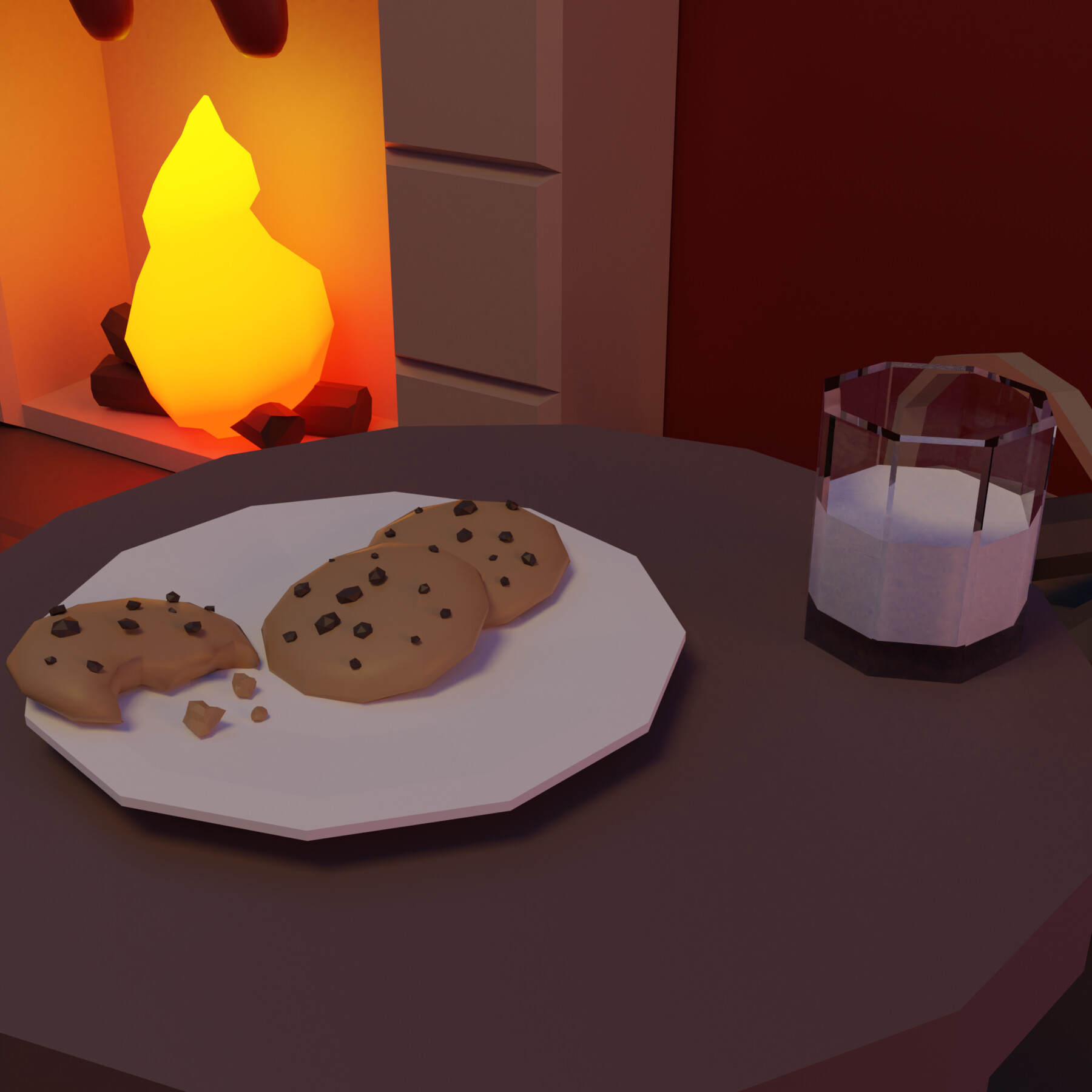 ArtStation - Christmas living-room | Game Assets