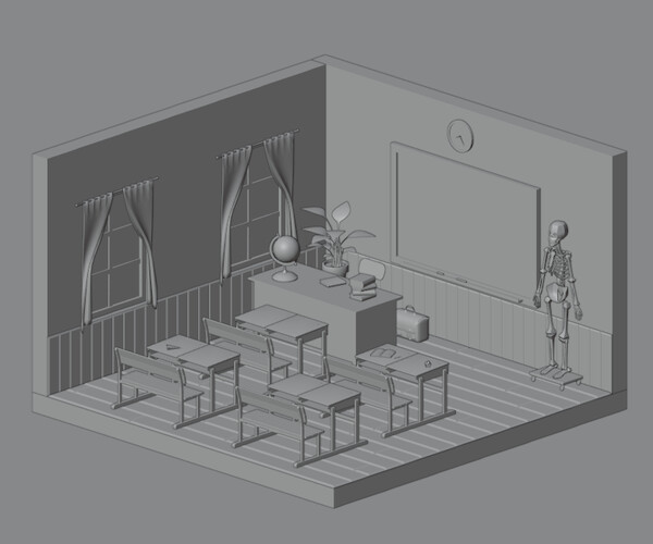 ArtStation - Classroom | Game Assets