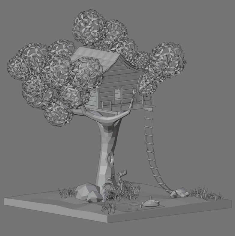 ArtStation - Tree house | Game Assets