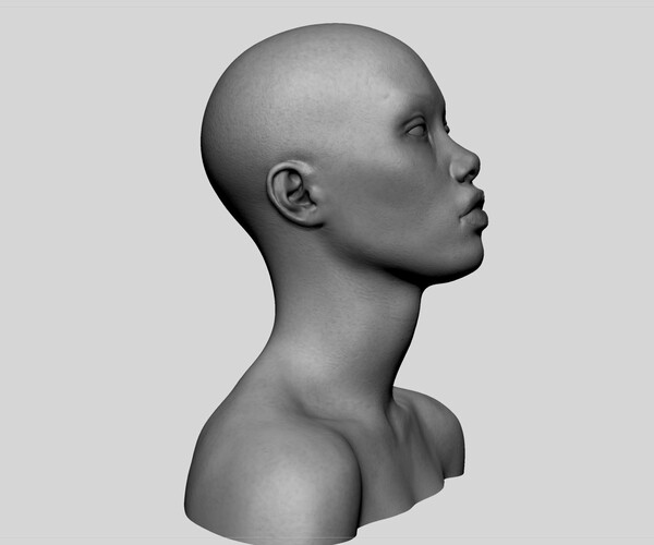 ArtStation - Asian Female Head 02 | Resources