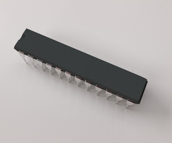 ArtStation - 28 Pin Microchip | Game Assets