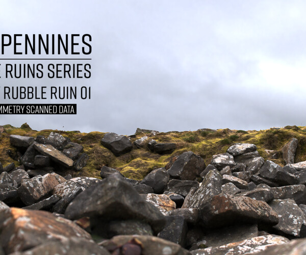 ArtStation - Mossy Stone Rubble Ruin 01 | Resources