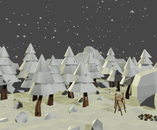 ArtStation - Winter Set | Game Assets