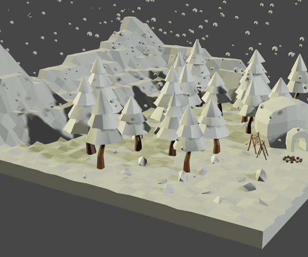 ArtStation - Winter Set | Game Assets