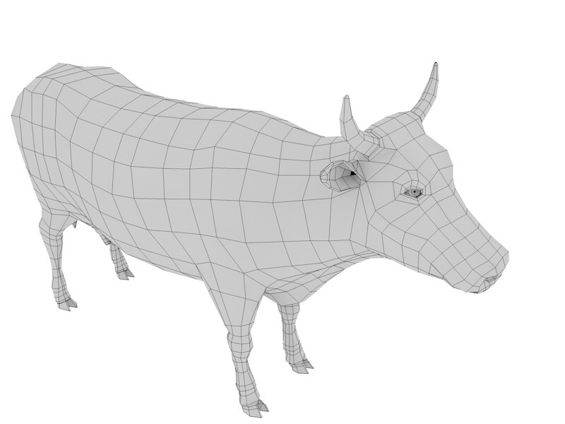 ArtStation - Cow base mesh | Resources