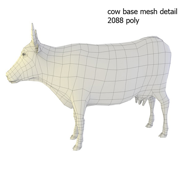 ArtStation - Cow base mesh | Resources
