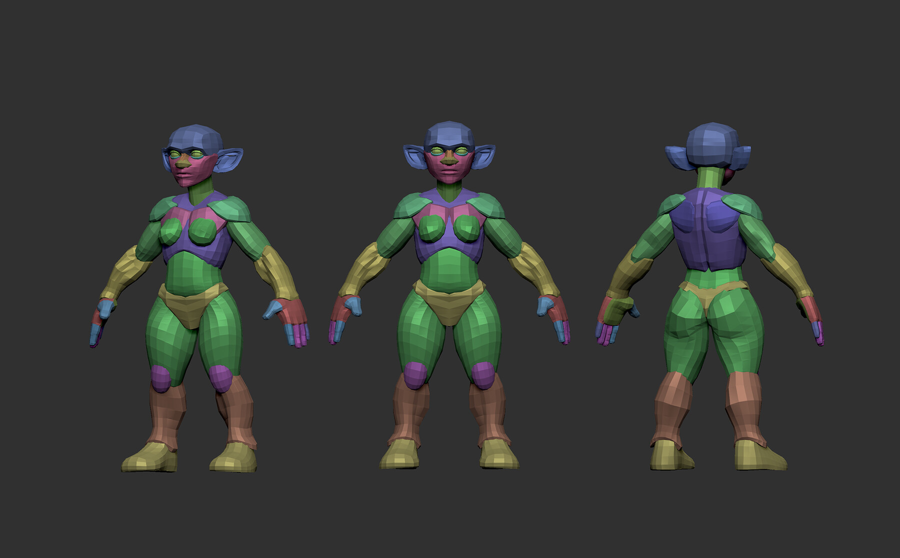 ArtStation - Stylized Goblin Basemesh | Game Assets