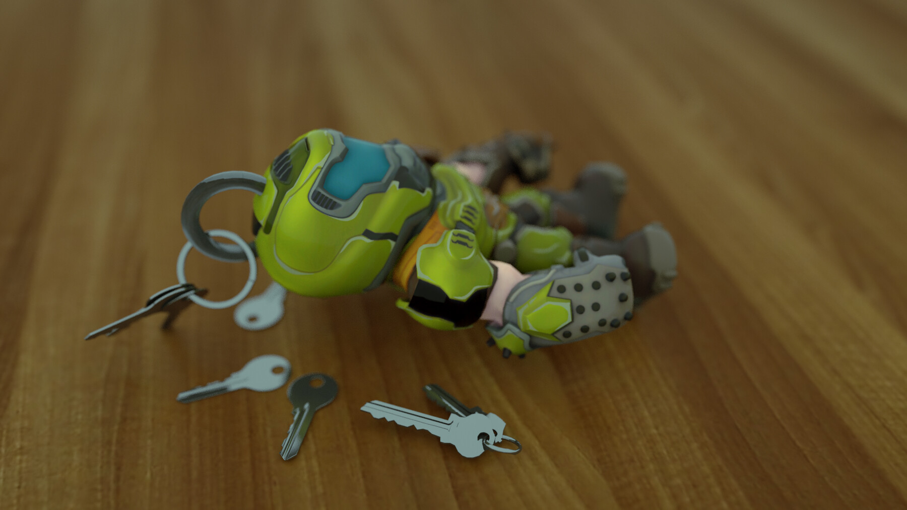 ArtStation - Doom Slayer Keychain | Resources