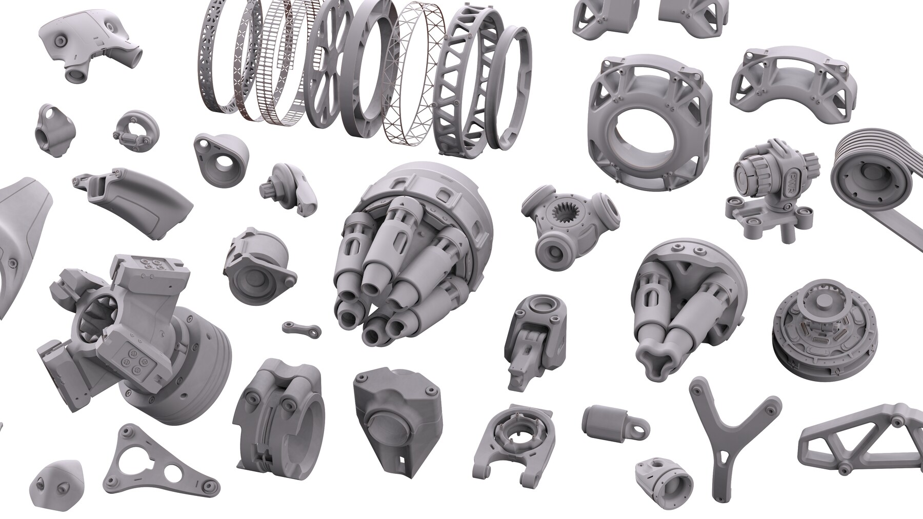 ArtStation - CAD Kitbash: Mechanical Parts | Resources