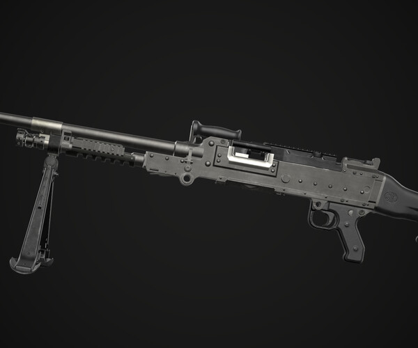 ArtStation - FN MAG / M240 Machine Gun (Game Ready) | Game Assets