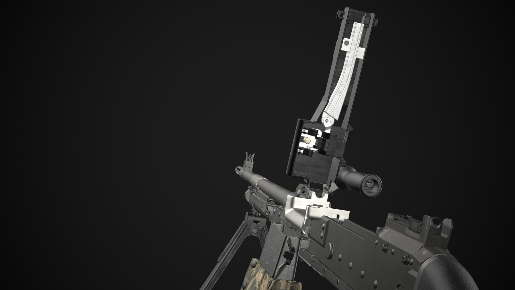ArtStation - FN MAG / M240 Machine Gun (Game Ready) | Game Assets