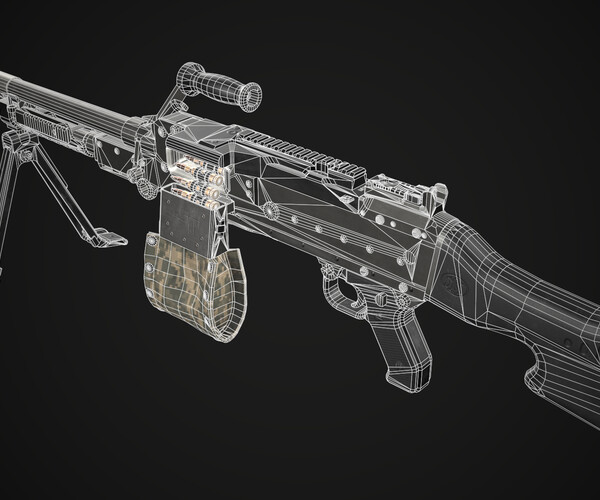 ArtStation - FN MAG / M240 Machine Gun (Game Ready) | Game Assets