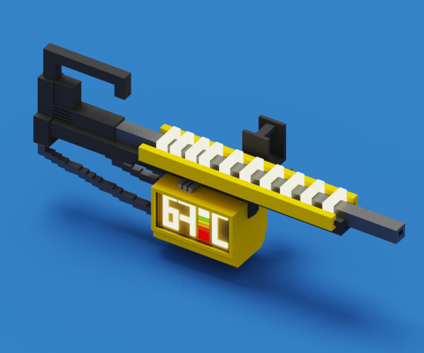 ArtStation - Heavy Machine Gun id. HMB-001 | Resources