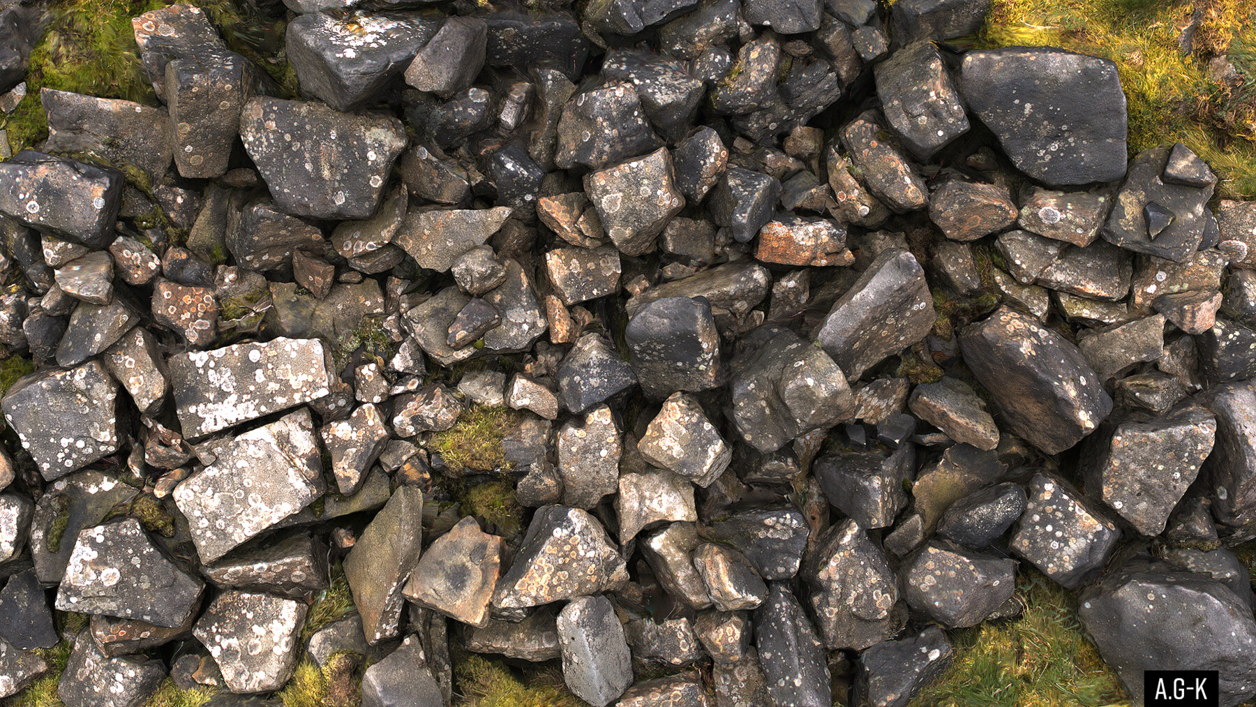 ArtStation - Mossy Stone Set 05 | Resources