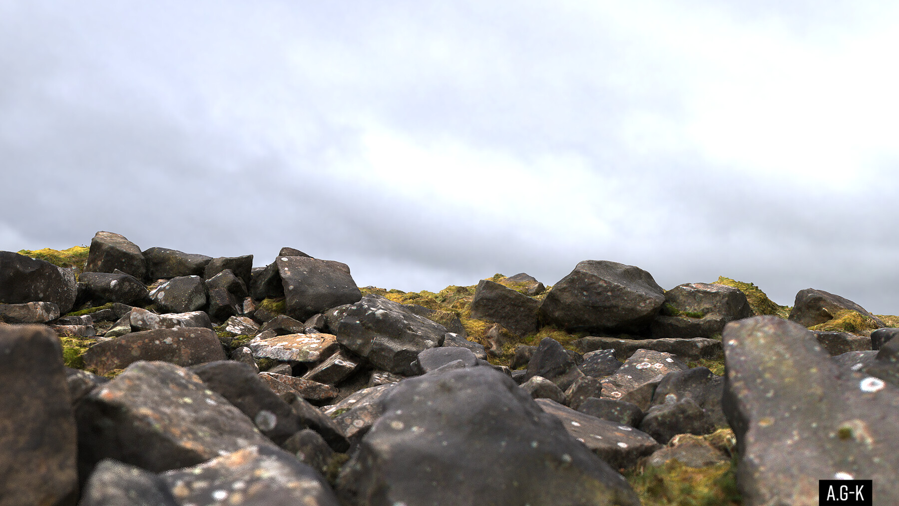 ArtStation - Mossy Stone Set 05 | Resources
