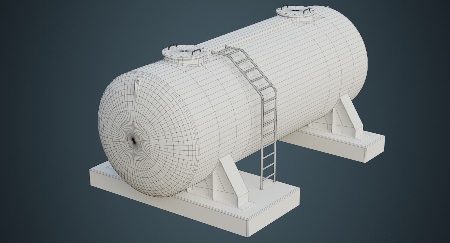 ArtStation - Industrial Gas Tank 4B | Game Assets