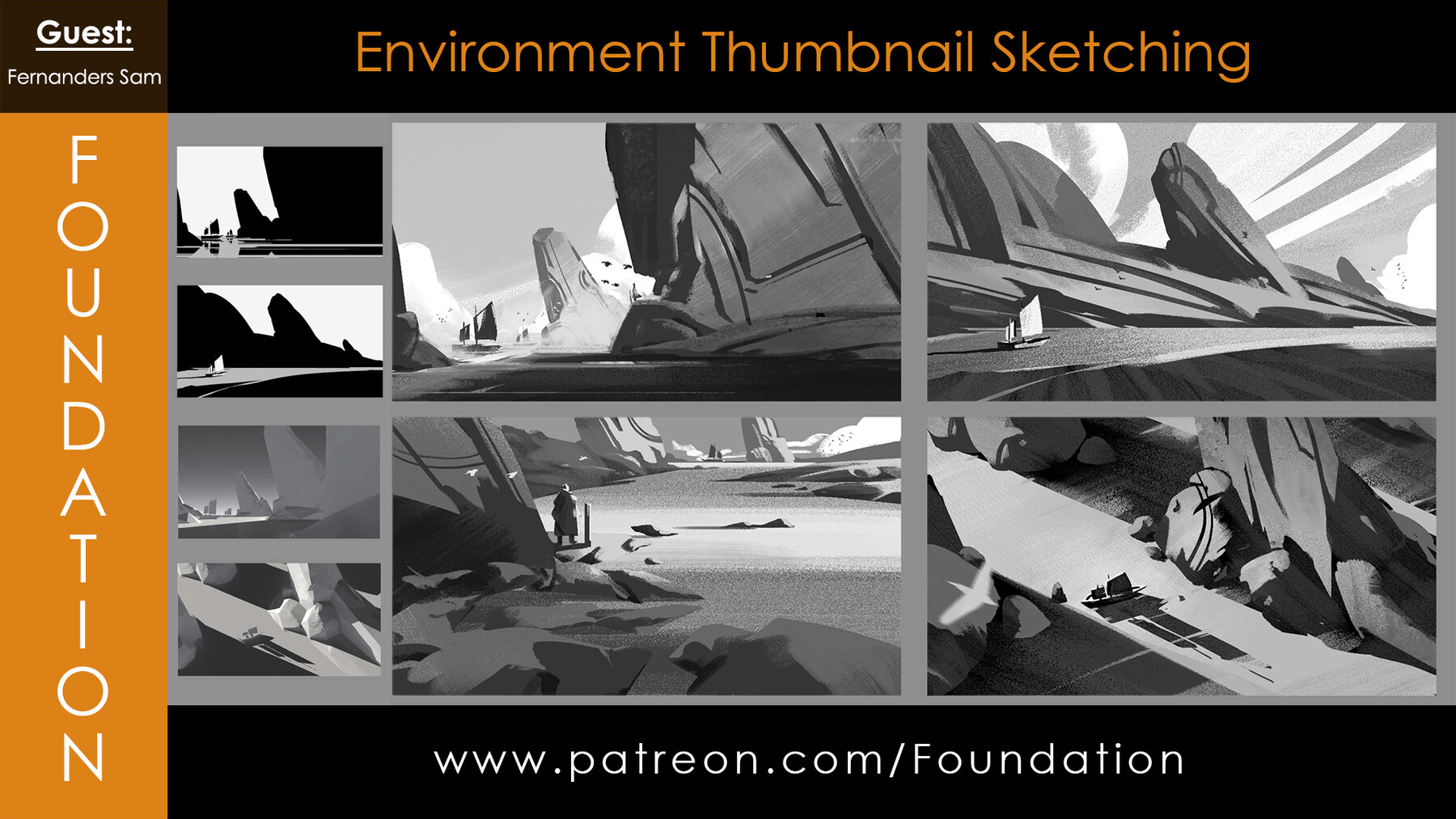 ArtStation - Foundation Art Group - Environment Thumbnail Sketching ...