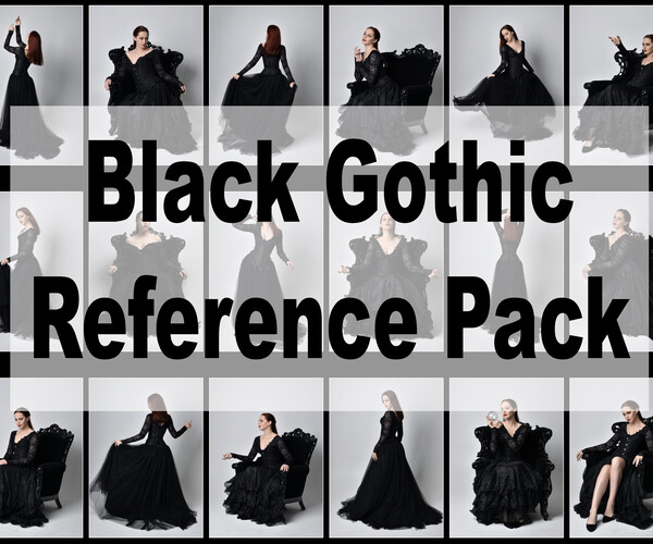 ArtStation - x150 Black/Red Gothic. - Reference Pack | Resources