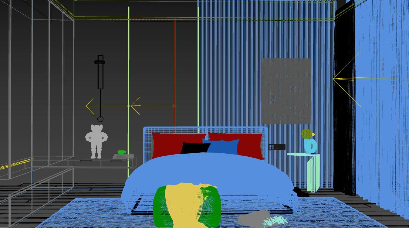 ArtStation - modern bedroom 03 | Game Assets