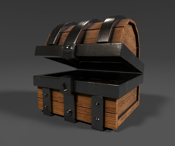 ArtStation - Low-Poly Chest (Game Ready Model) | Game Assets