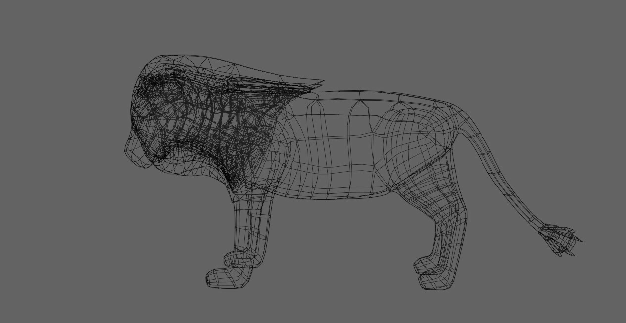 ArtStation - Lion - Leao Low-poly 3D model | Game Assets