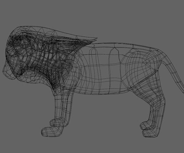 ArtStation - Lion - Leao Low-poly 3D model | Game Assets