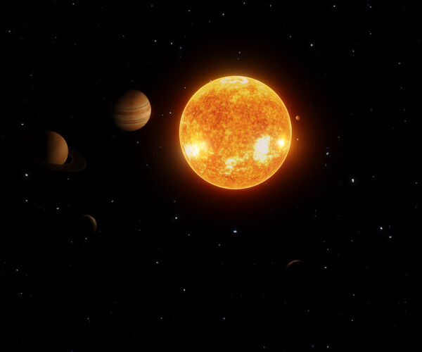 ArtStation - Our Solar System 3D model (With animation) | Resources