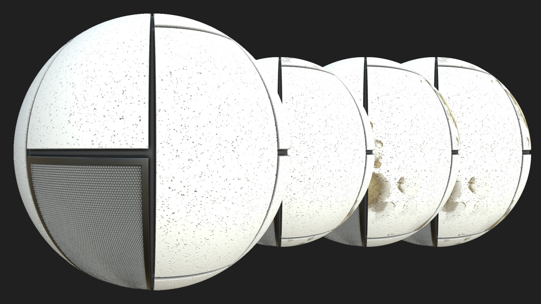 ArtStation - PBR Ceiling Tiles With Lights 01 | Game Assets