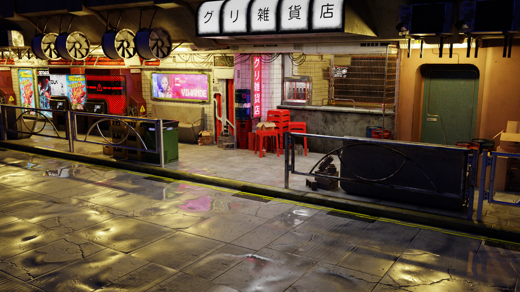 ArtStation - Mini Cyberpunk Props Pack Asset (Game Ready)(Unreal Engine) | Game Assets