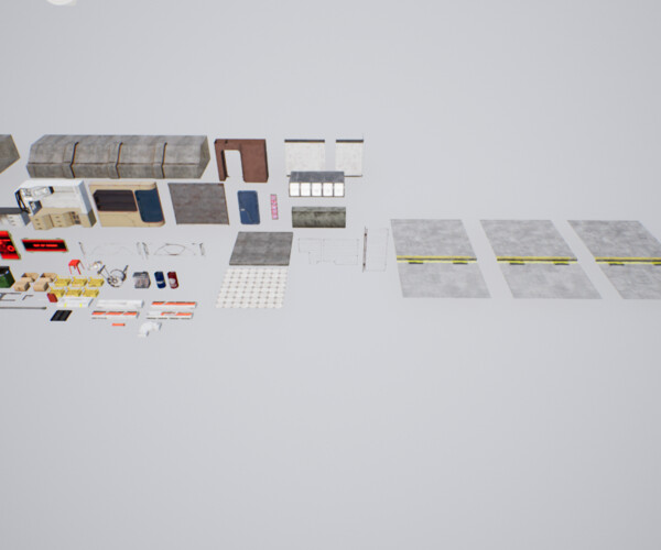 ArtStation - Mini Cyberpunk Props Pack Asset (Game Ready)(Unreal Engine) | Game Assets