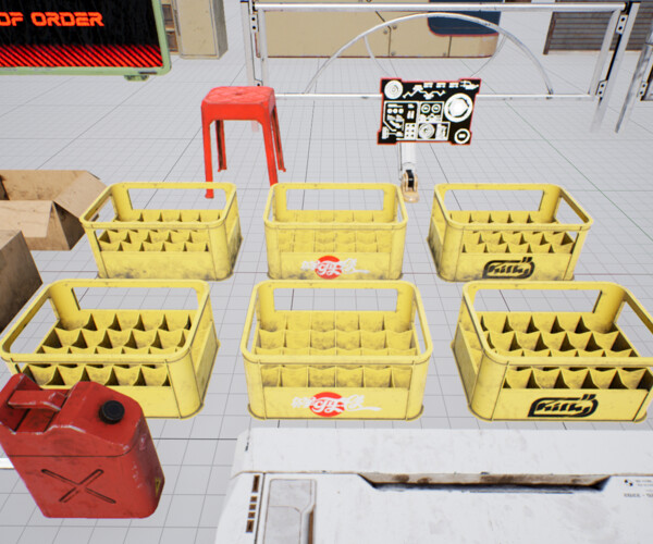 ArtStation - Mini Cyberpunk Props Pack Asset (Game Ready)(Unreal Engine) | Game Assets