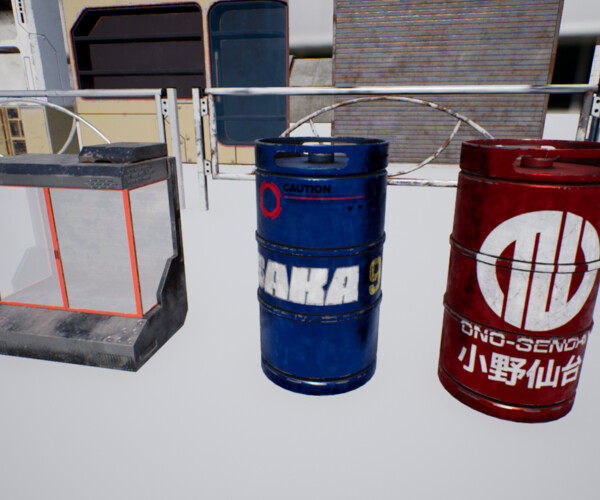 ArtStation - Mini Cyberpunk Props Pack Asset (Game Ready)(Unreal Engine) | Game Assets