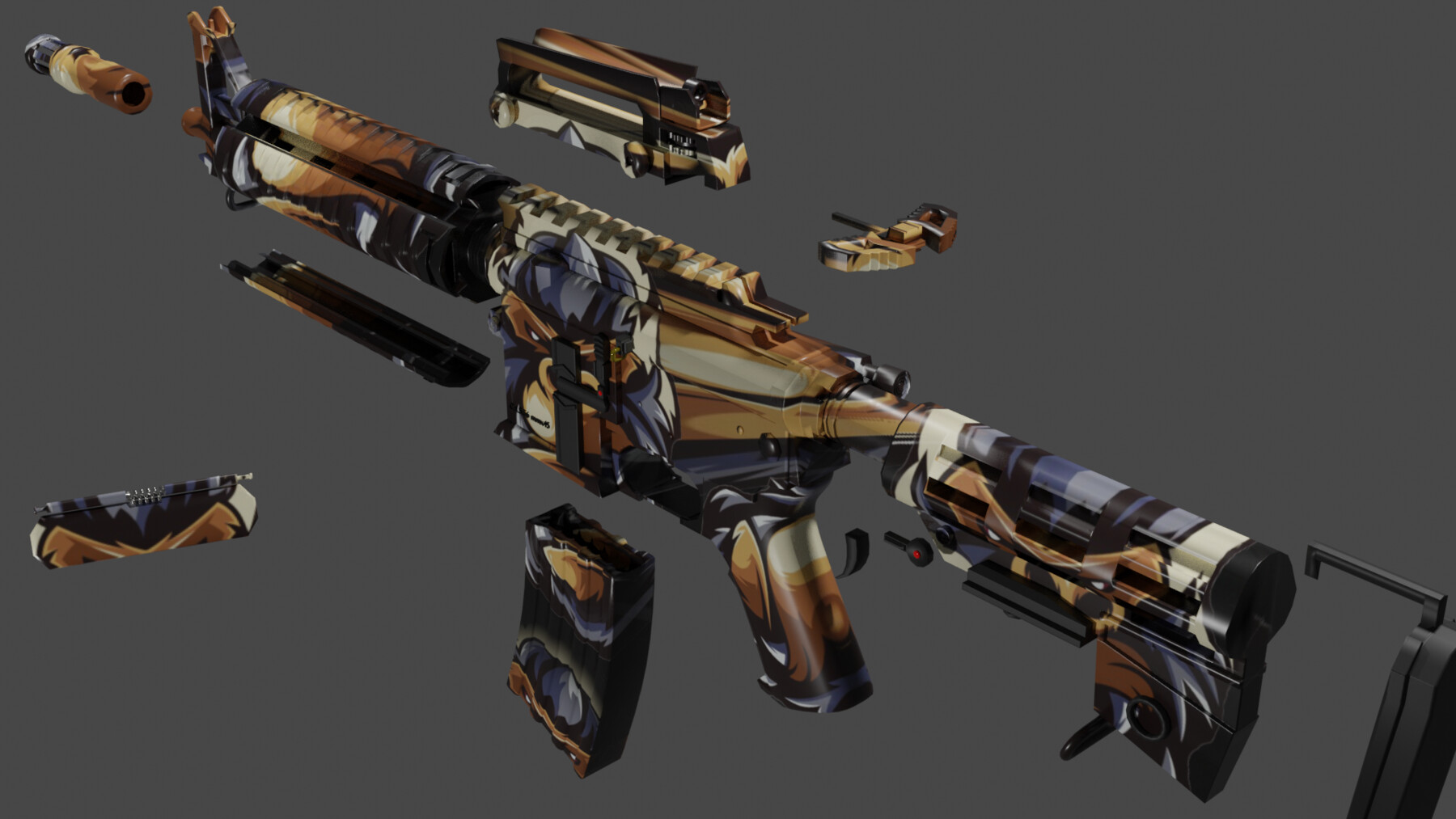 ArtStation - M16 Assault Rifle | Game Assets
