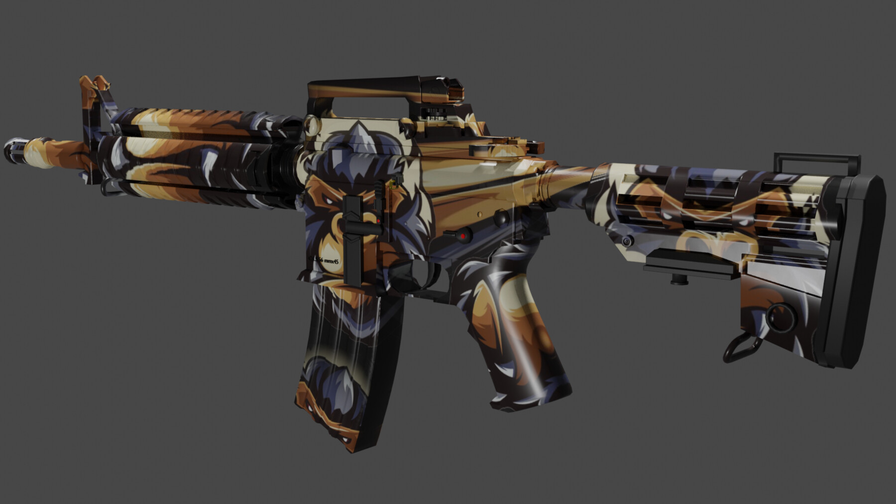 ArtStation - M16 Assault Rifle | Game Assets