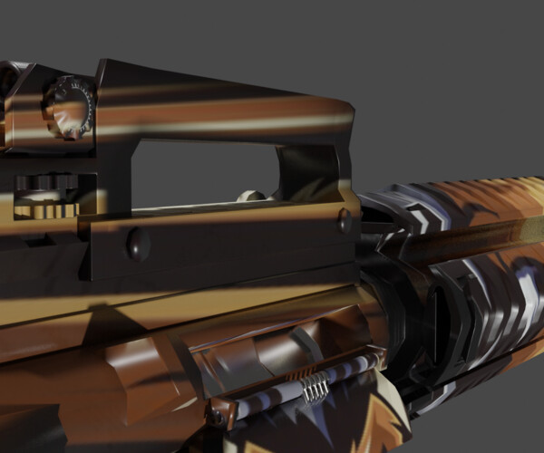 ArtStation - M16 Assault Rifle | Game Assets