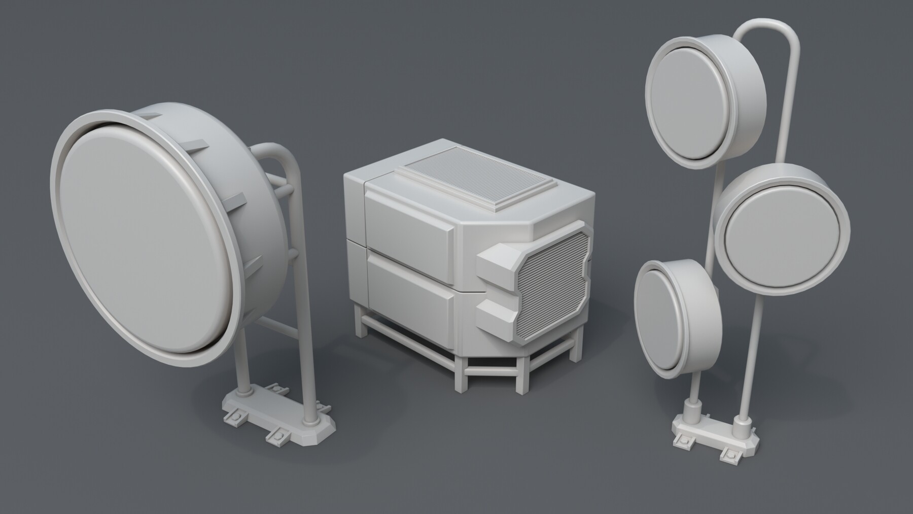 ArtStation - Building Roof Collection - 3 - 40 pieces | Resources