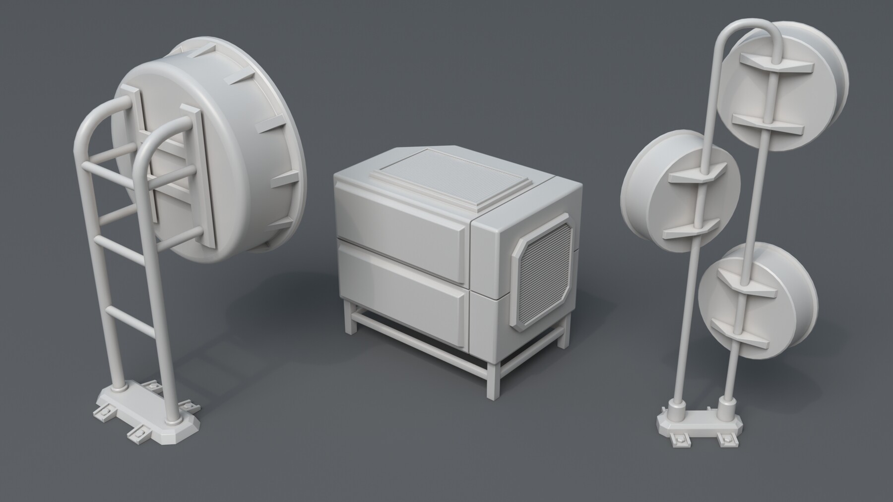 ArtStation - Building Roof Collection - 3 - 40 pieces | Resources