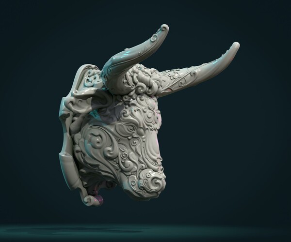 ArtStation - Ornate Bull Head | Resources