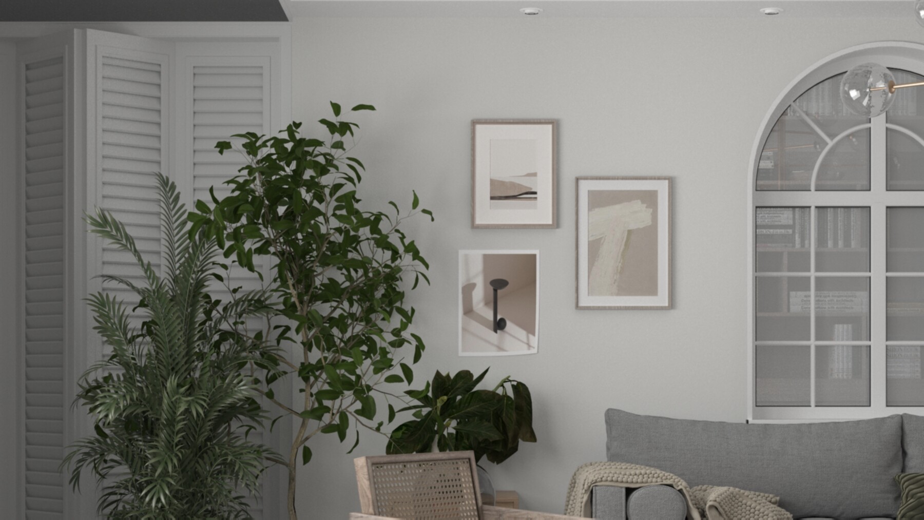 ArtStation - living room modern minimal neoclassic | Game Assets